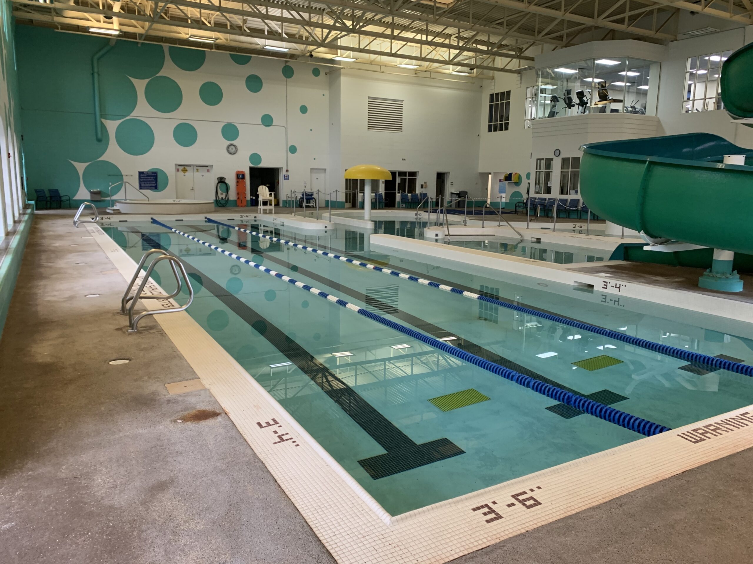 Blasting Indoor Pool Patio | Blast It Clean