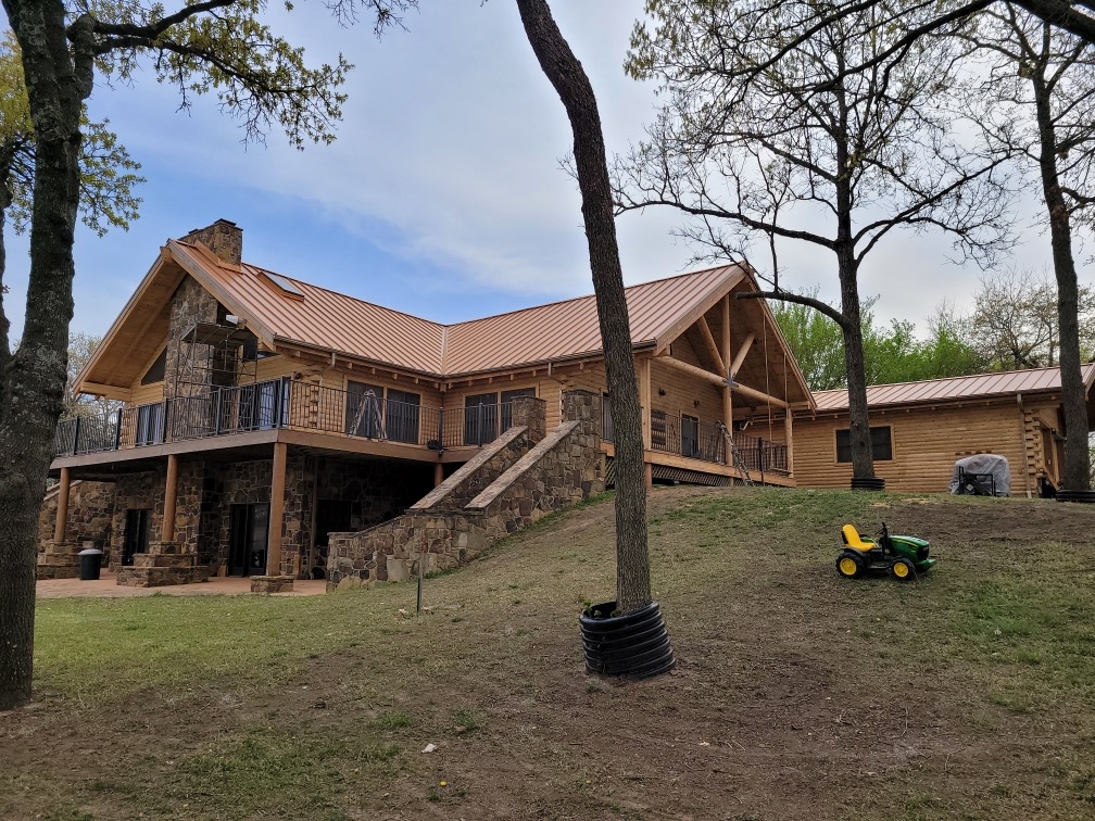 Surface Therapy - Walnut Shell Blasting Log Cabin